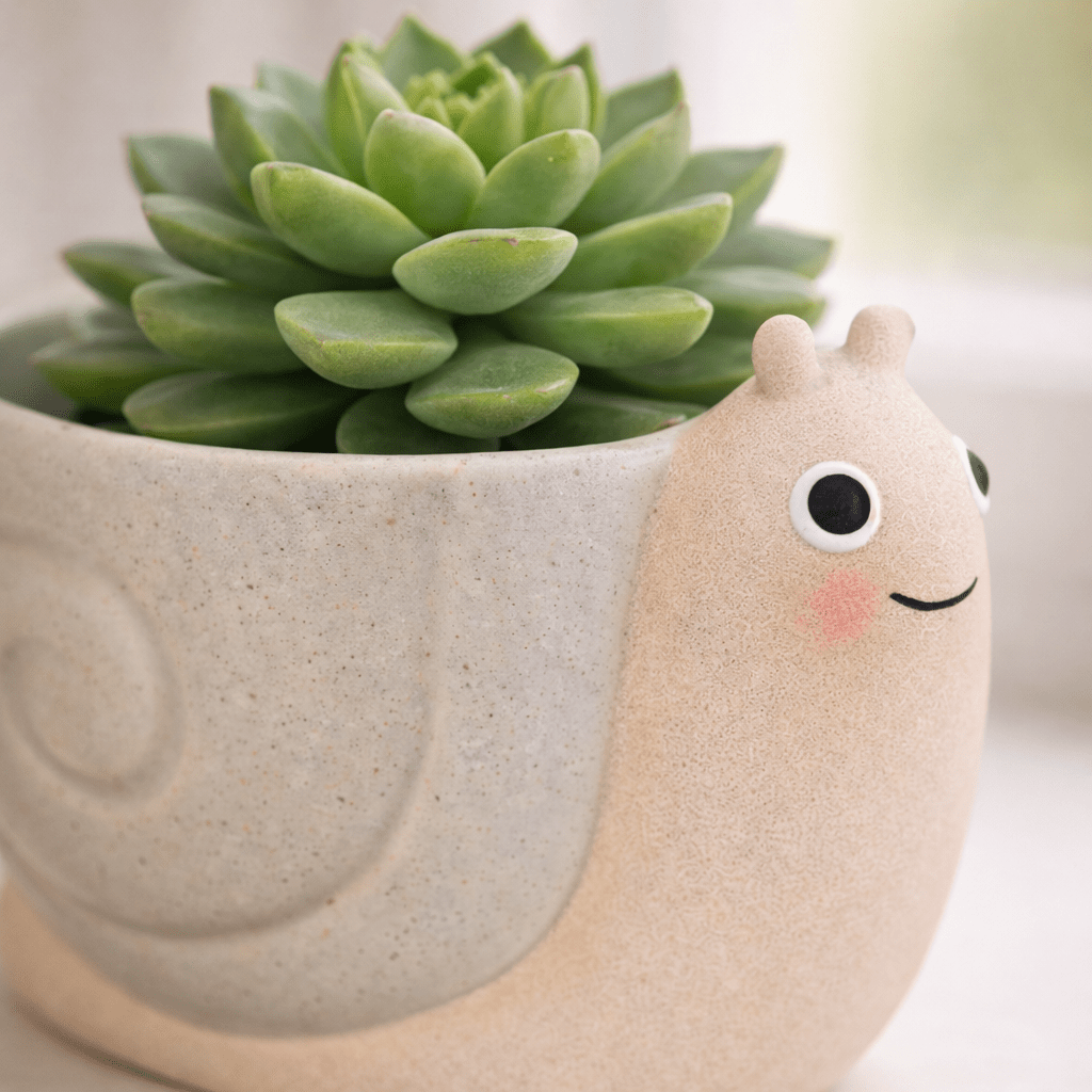 Mini Snail Planter (Sass & Belle) | Cute Stoneware Plant Pot – The ...