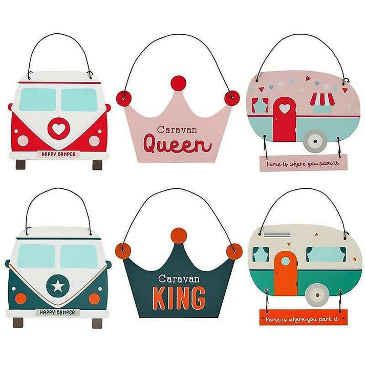 Campervan Caravan Holiday Hanging Sign Gift