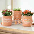 Sitting Plant Pot Friends - Blooming Great Mum - If Friends Were Flowe